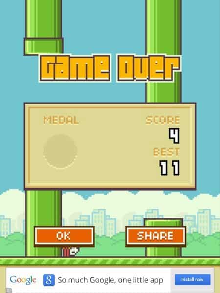 Game Review: Flappy Bird (Mobile - Free to Play) - GAMES, BRRRAAAINS ...