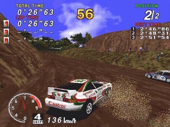 Game Review: Sega Rally (Sega Saturn) - GAMES, BRRRAAAINS & A HEAD ...