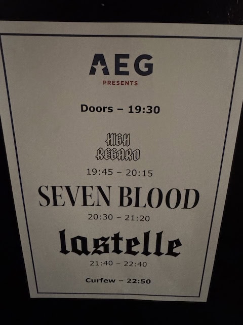 Live Review: Lastelle with Seven Blood and High Regard at The Fighting ...